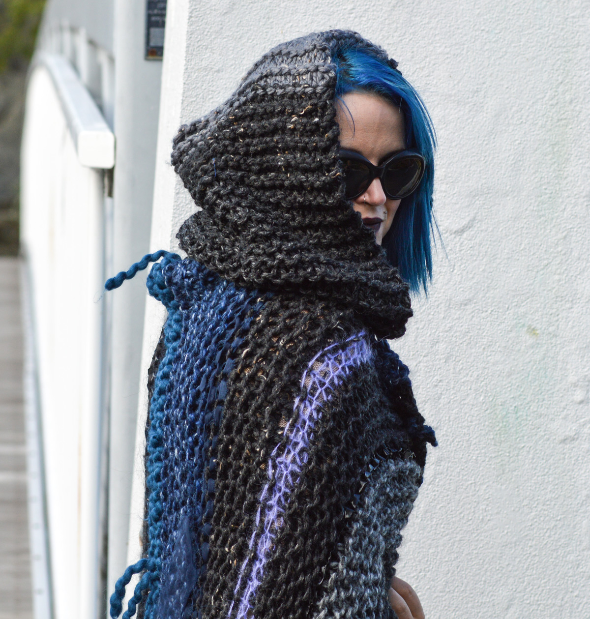 Designer custom wrap - fashion knitting pattern - DIY shawl